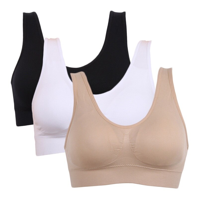 3 Teile Los Nahtlose Bh Mit Pads Plus Size Bhs Für Frauen Aktive Bh